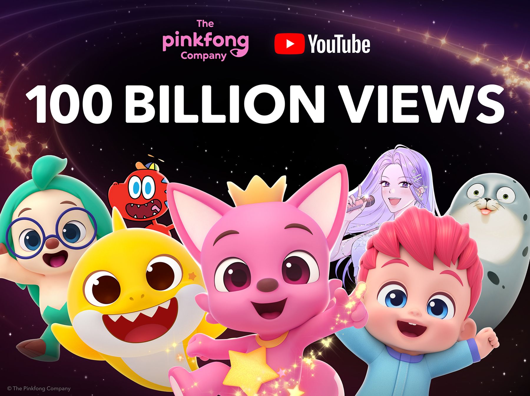Pinkfong Surpasses 100 Billion Views on YouTube, Captivating Audiences ...