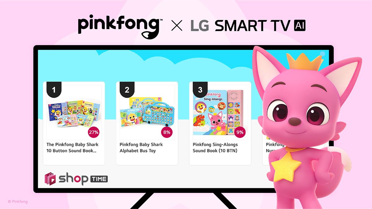 The Pinkfong Company Launches Exclusive Brand Store on LG ShopTime in ...